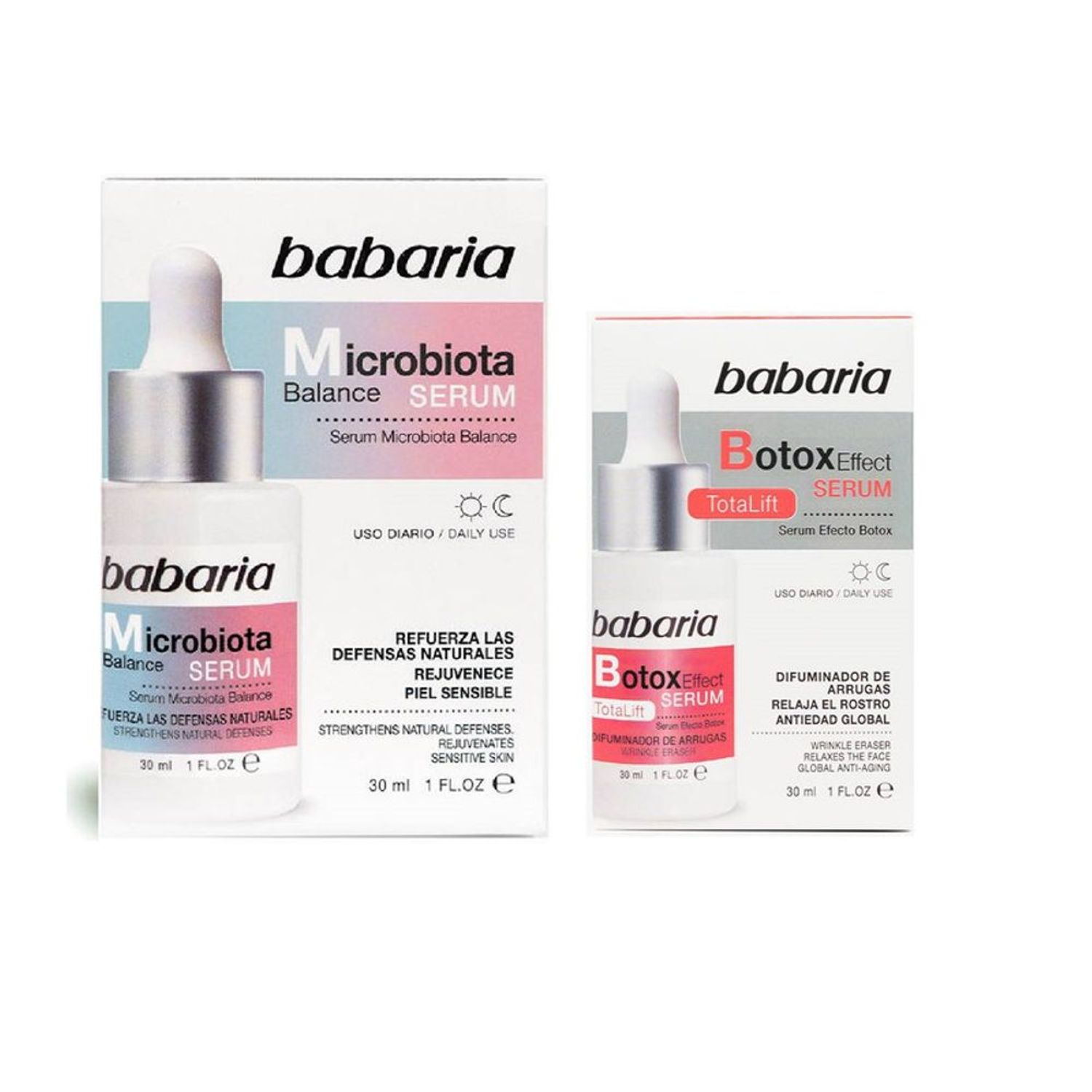 Serum Microbiotina + Serum Botox Effect - Babaria | Oechsle - Oechsle