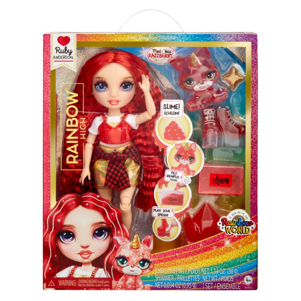 Muñeca Rainbow High Clásica Rainbow Fashion Ruby Rojo Oechslepe Oechsle