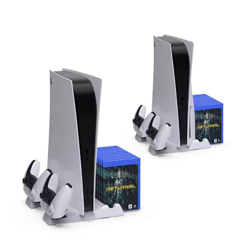 Base 4 en 1 para PS5 Slim y Clásico, Lector y Digital, Ventilador ...