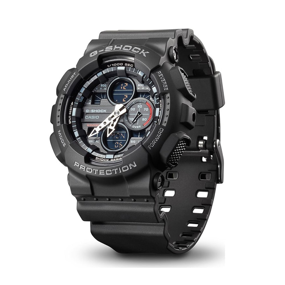 Reloj Casio G-Shock GA140-1A1 Analógico Digital Luz LED Resina Negro ...