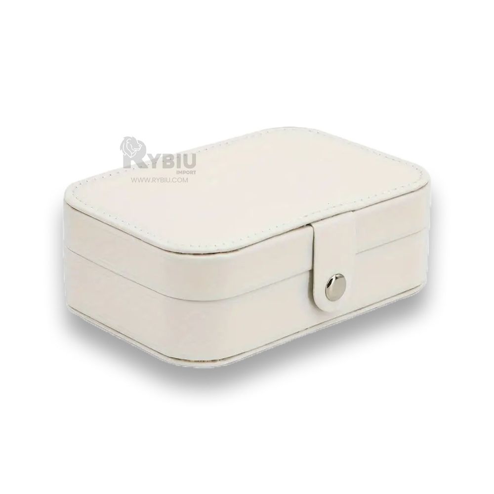 Joyero Organizador Medida 16x11x5 cm de Color Blanco - Oechsle
