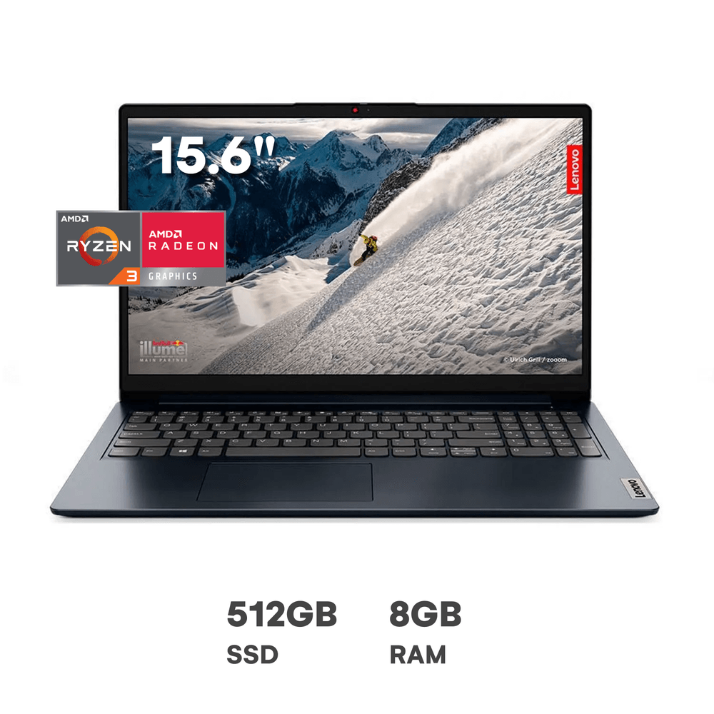 Laptop Lenovo IP1 15AMN7 R3-7320U 8GB RAM 512GB SSD 15.6" Abyss Blue ...