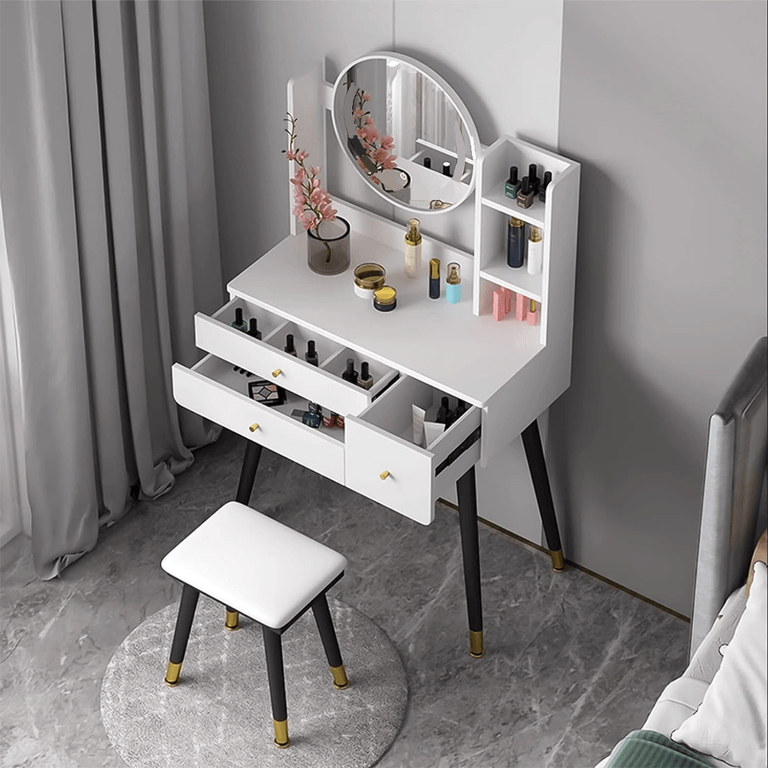 Tocador Moderno con Asiento Oglinda DIBA Muebles - Oechsle