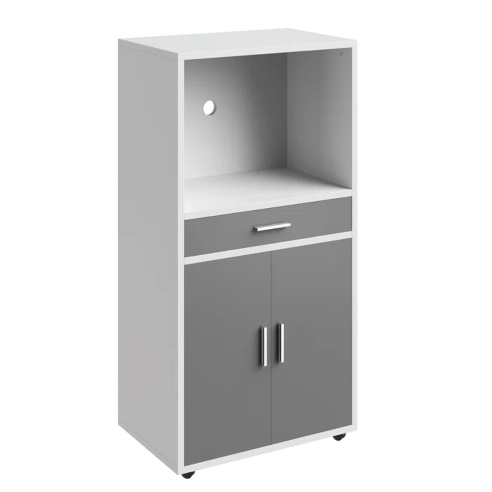 Mueble de Microondas Remy color Blanco/Gris TU MESITA - Oechsle