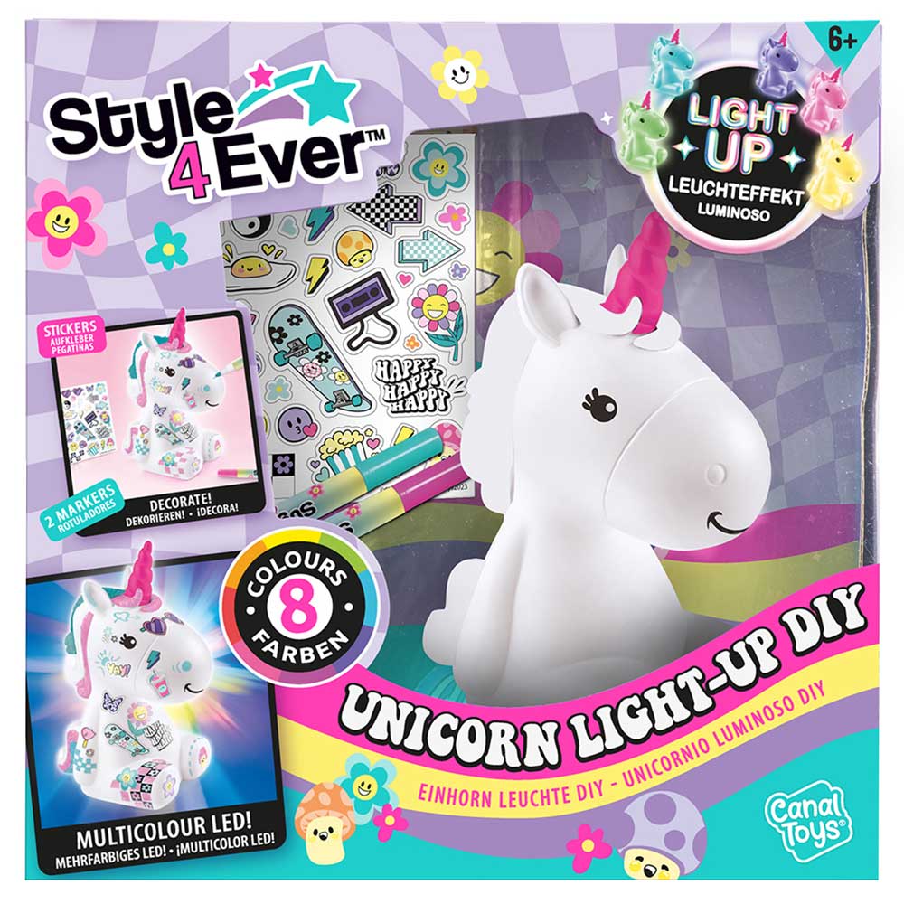Manualidades CANAL TOYS Style 4 Ever Diy Unicorn Light Up OFG 293 - Oechsle