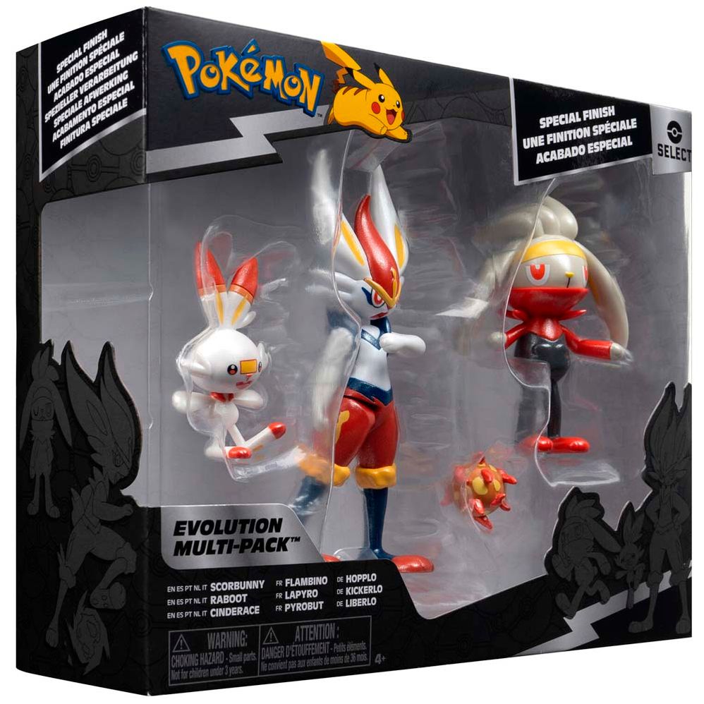 Figuras POKÉMON Multipack Evolución Pack 3un (Scorbunny, Raboot y ...