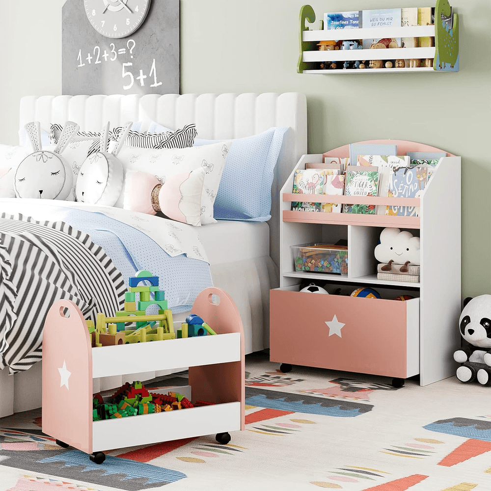 Estante Librero Con Ruedas Infantil Kaori DIBA Muebles | Oechsle - Oechsle