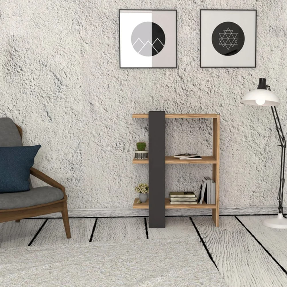 Estante Moderno Chastil Marro y Negro R&R MUEBLES - Oechsle