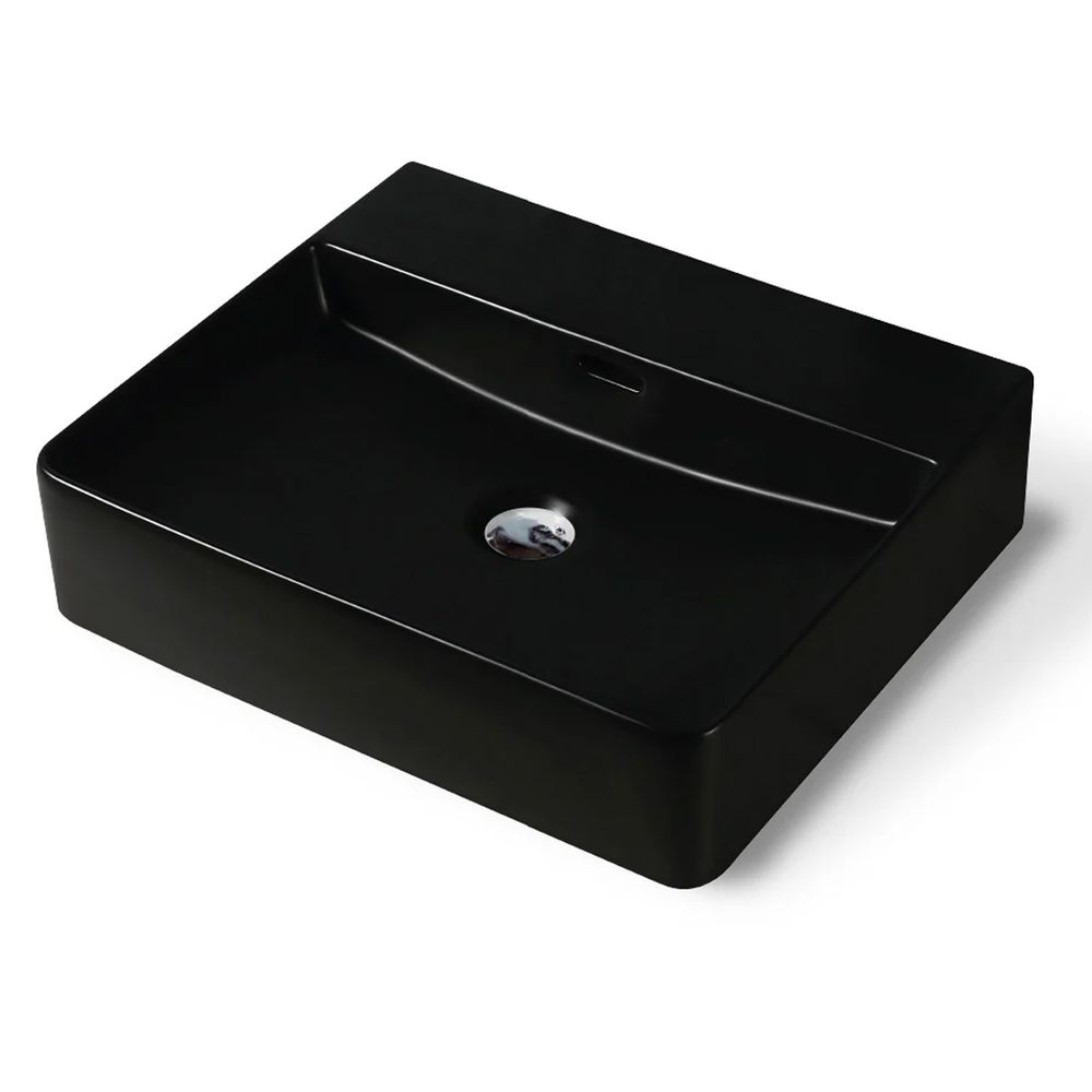 Lavamanos de Loza Rectangular Negro - Oechsle