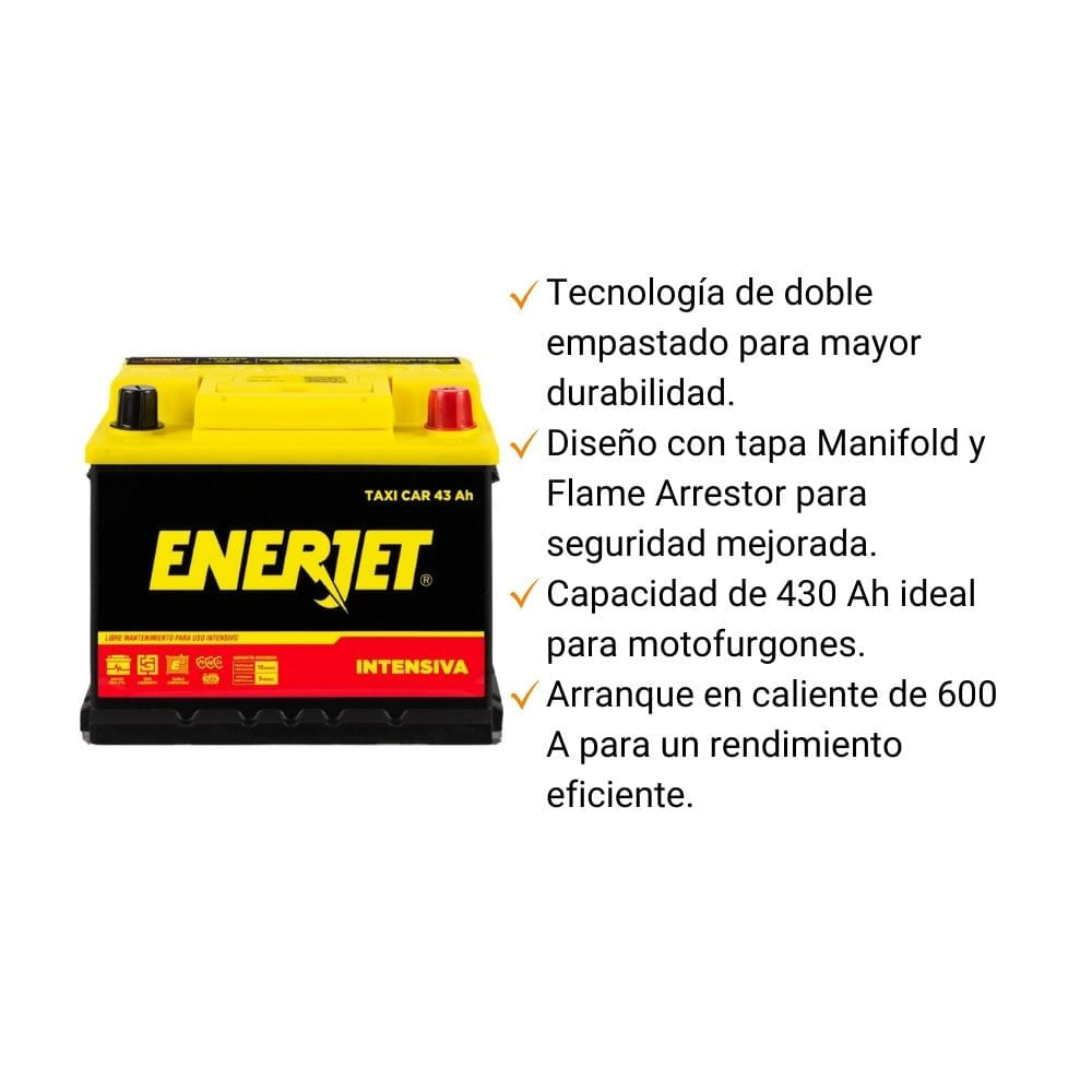 Batería Mt Car 8p/430 Ah Enerjet - Oechsle