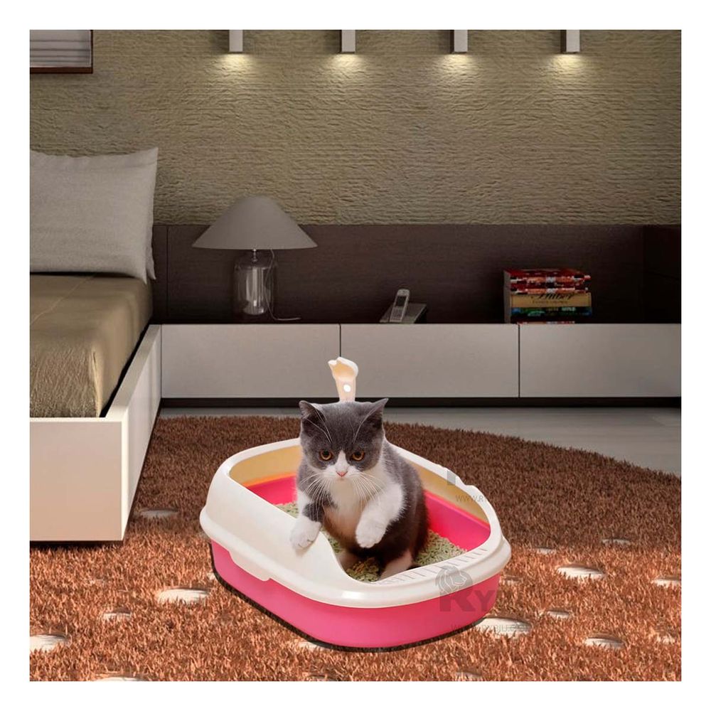 Arenero con Pala Coladora en Rosado Y+Stickers - Oechsle