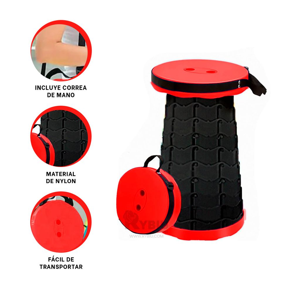 Silla para Campamento de Color Rojo Y+Agendita - Oechsle