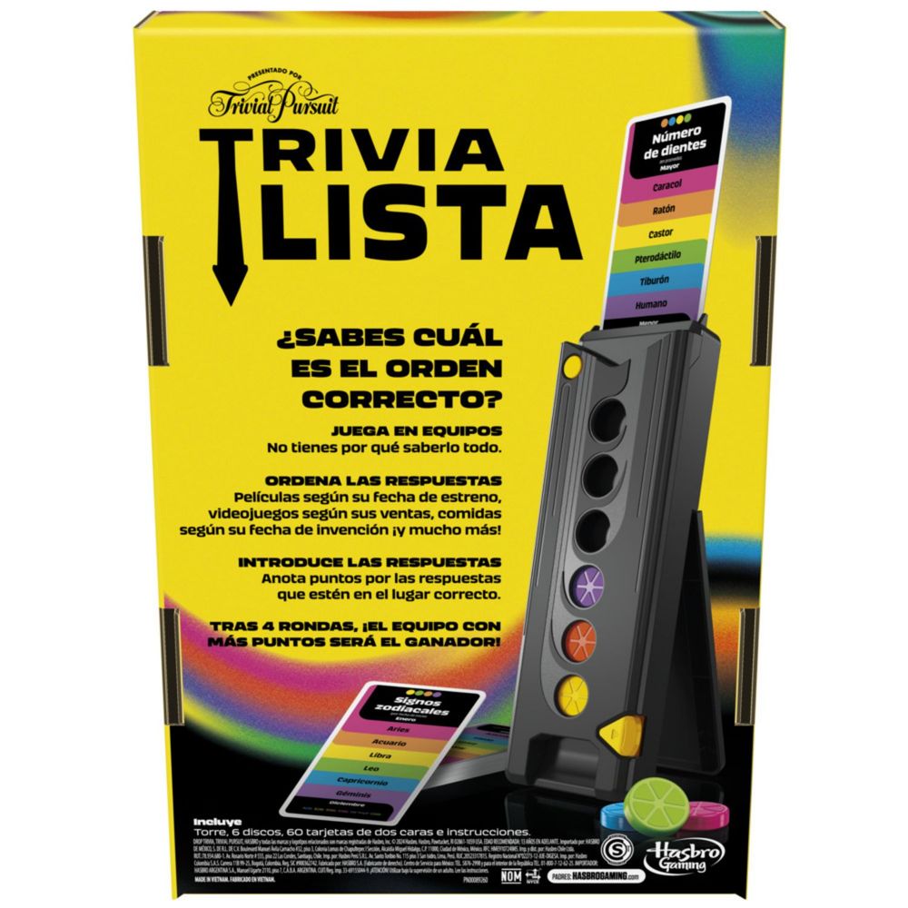 Juego De Mesa Hasbro Gaming Drop Trivia Trivial Pursuit | Oechsle.pe ...