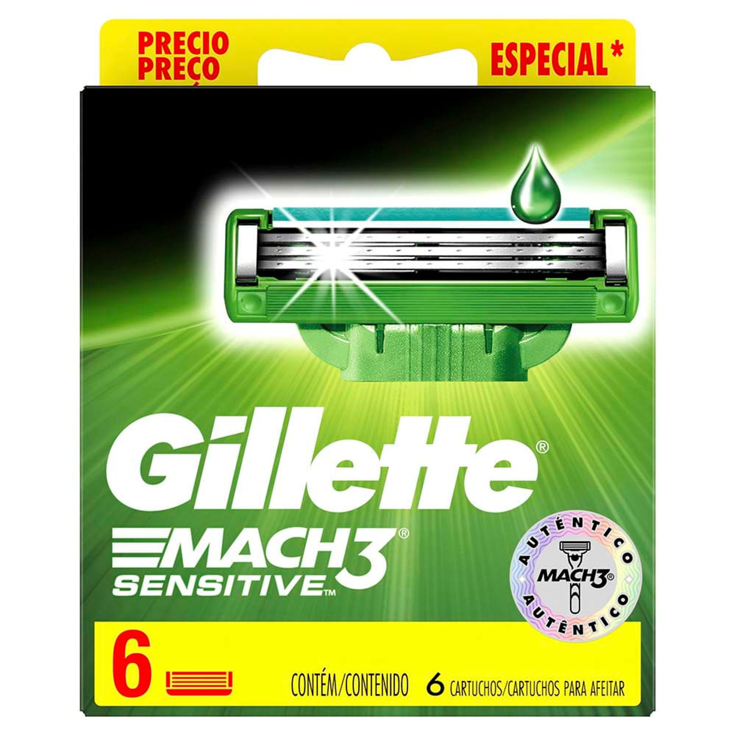 Repuesto GILLETTE Mach 3 Sensitive Paquete 6un - Oechsle