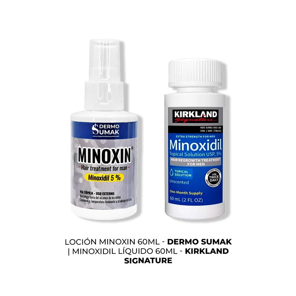 Locion Minoxin 60Ml + Minoxidil Liquido 60Ml - Oechsle