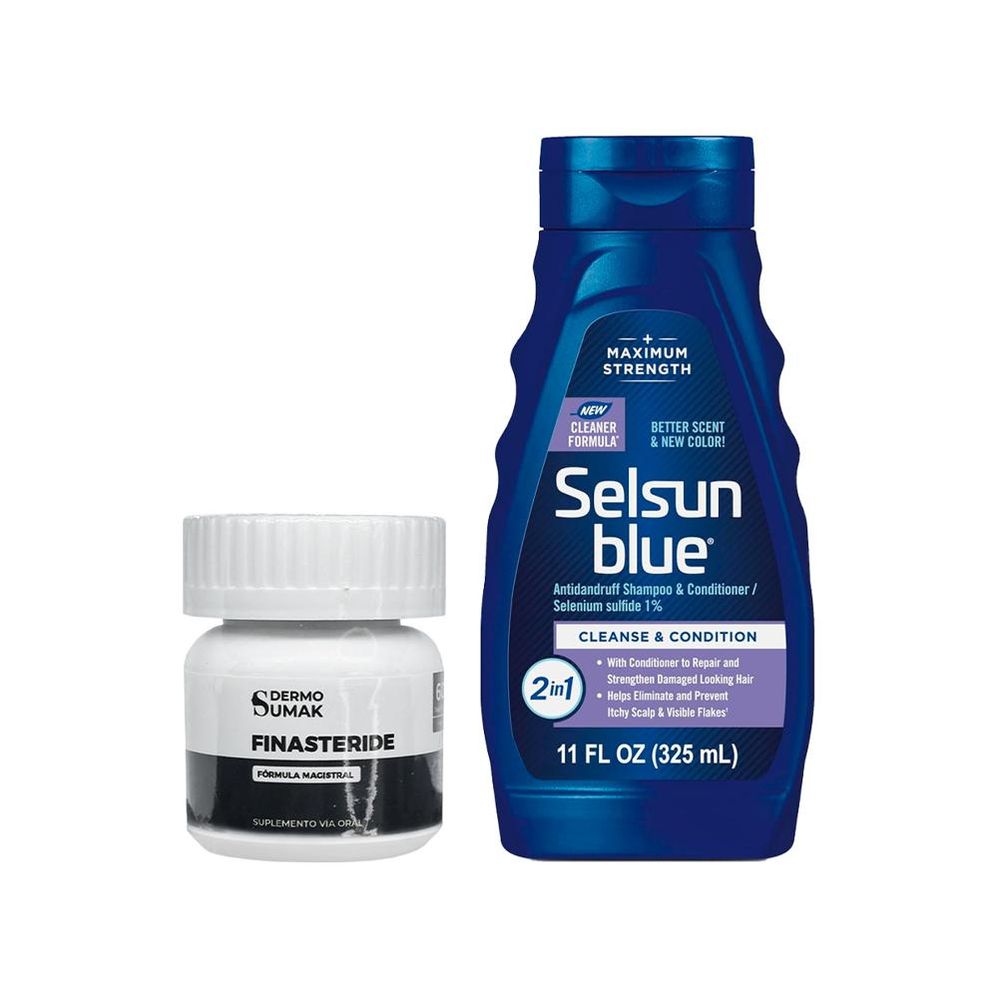 Finasteride 1Mg X 60 Capsulas + Shampoo Anticaspa Sulf. De Selenio 1% ...