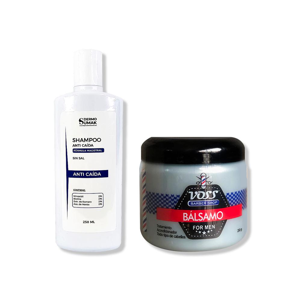 Shampoo Anticaida Sin Sal 250ml + Acondicionador Balsamo Voss 250Gr ...