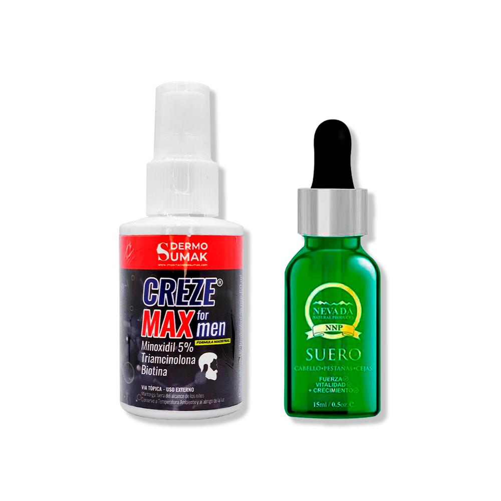 Locion Creze Max Formen 60ml + Biotina Romero Crecepelo 15ml - Oechsle