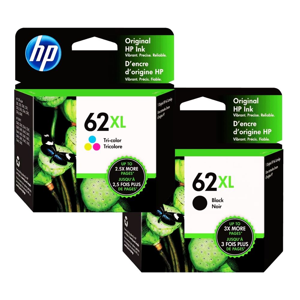 Kit Tinta HP 62XL Negro y Tricolor - Oechsle