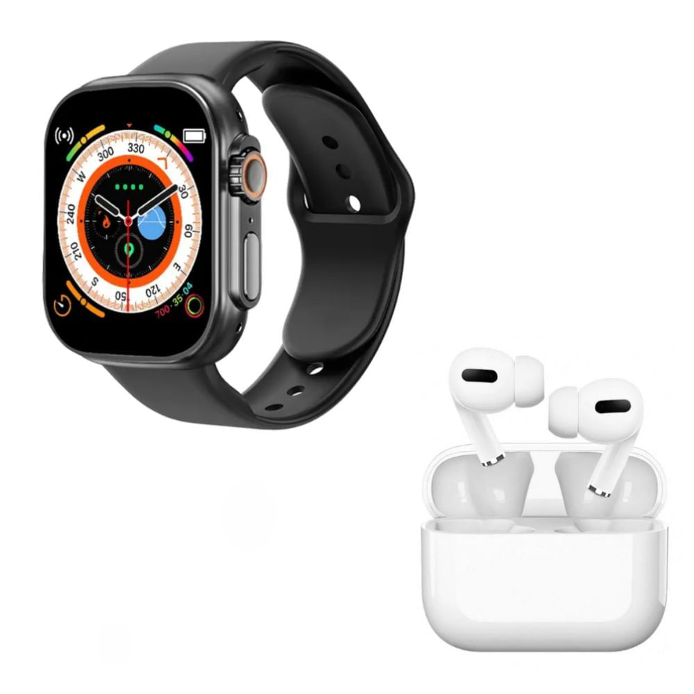 Pack Smartwatch D20 Ultra Negro y Audífonos Inalámbricos Tws I13 Pro ...
