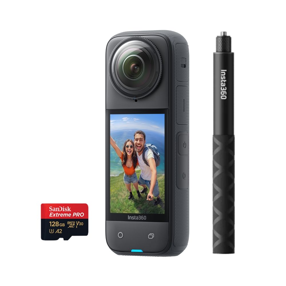 Insta360 X4 + Selfie Stick 114CM + Memoria 128GB Extreme Pro | Oechsle - Oechsle