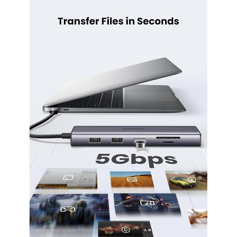 UGREEN Hub USB-C 10 en 1 4K, Ethernet y 100W PD CM498 - 15601 | Oechsle ...