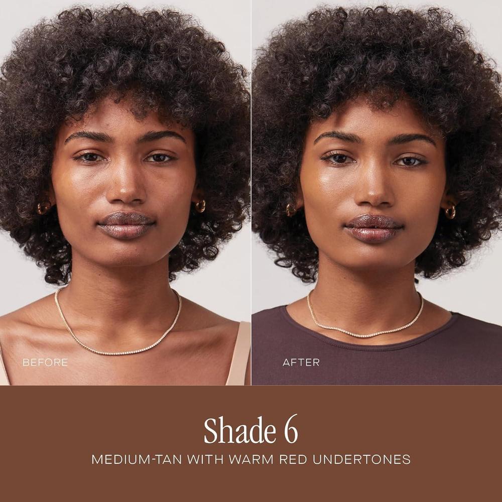 Sheer Skin Tint with Hyaluronic Acid + Squalane-Medium Tan with Warm ...