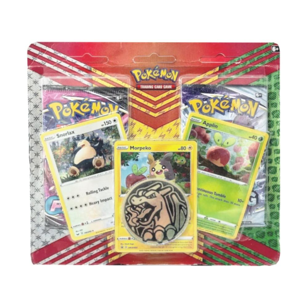 Pokemon TCG Pack Snorlax Morpeko Applin Charizard Coin - Oechsle