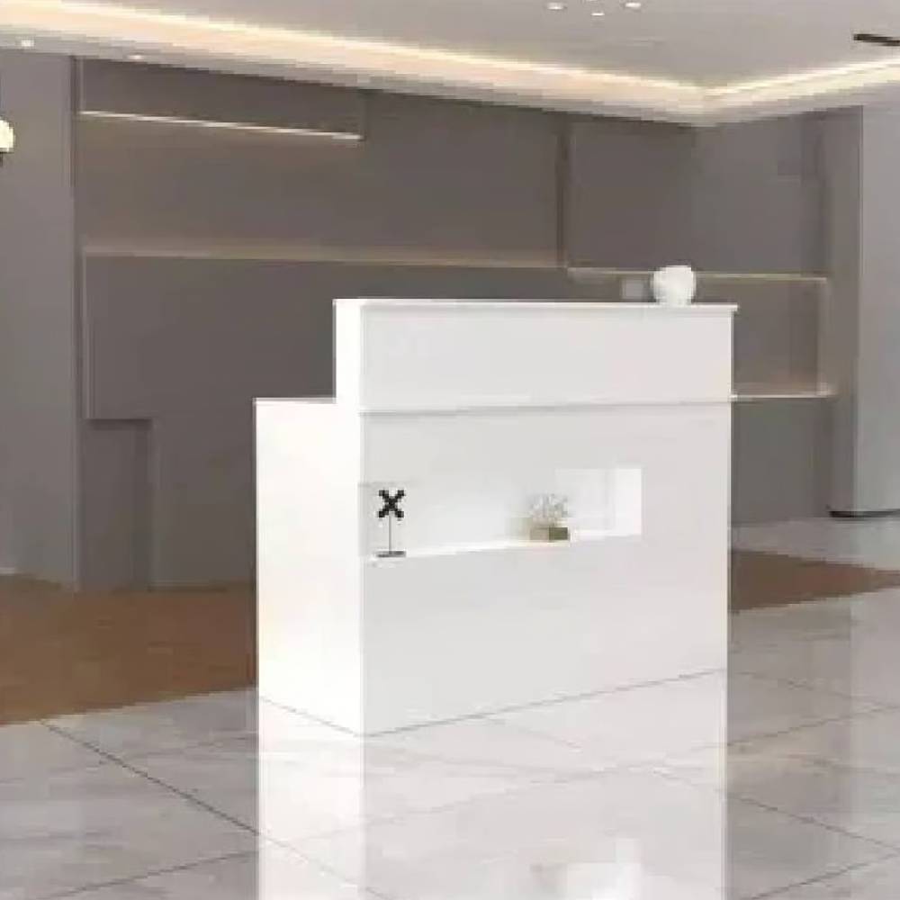 ESCRITORIO NACION MUEBLES COUNTER PARA OFICINAS RITA COLOR BLANCO NM ...