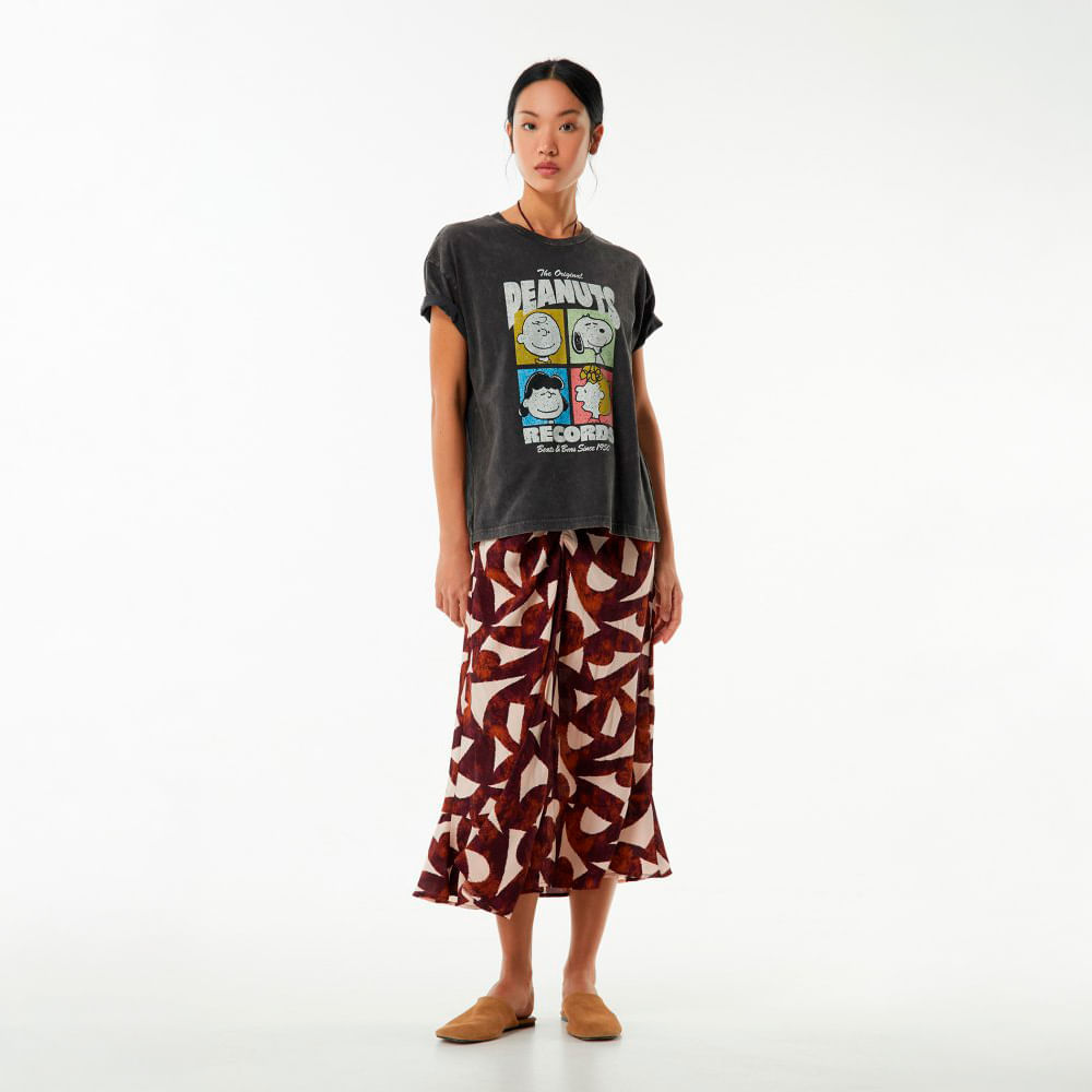 Polo Licencia Snoopy Sfera Mujer Plomo | Oechsle.pe - Oechsle