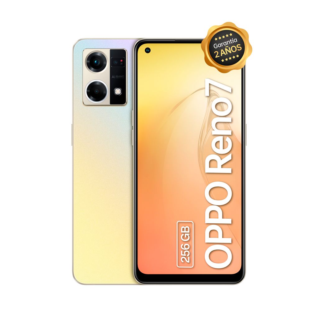 Celular Oppo Reno 7 6.43" 8GB RAM 256GB Dorado | Oechsle.pe - Oechsle