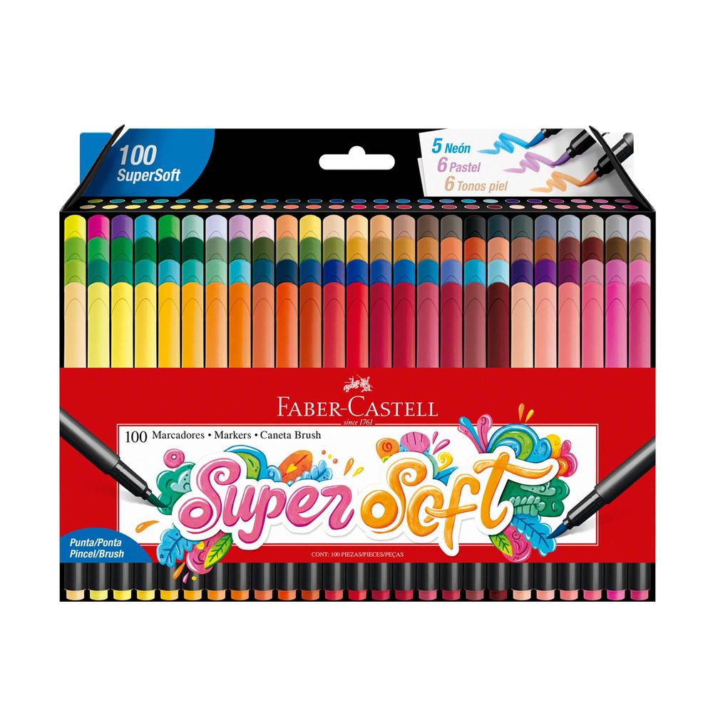 Faber Marcador Supersoft Est Ctn FABER CASTELL x1un - Oechsle