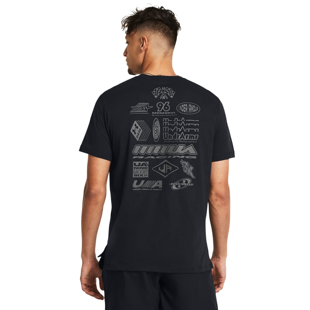 Polo Deportivo Under Armour Hombre Run Anywhere Ss-B 1383233-001 Negro ...