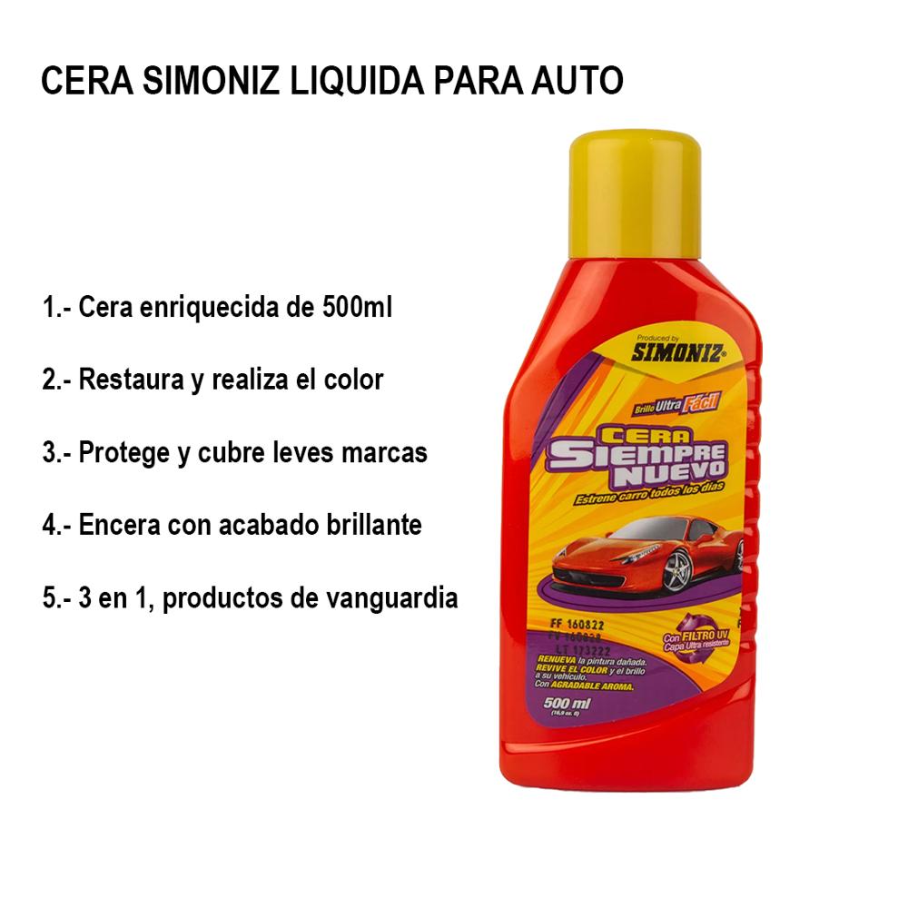 Cera Simoniz Liquida Siempre Nuevo 500ml - Oechsle