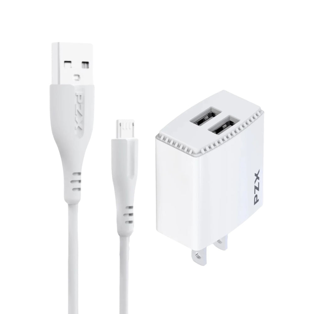 Cargador y Cable Tipo Micro Usb-V8 Pzx Kit P06 - Oechsle