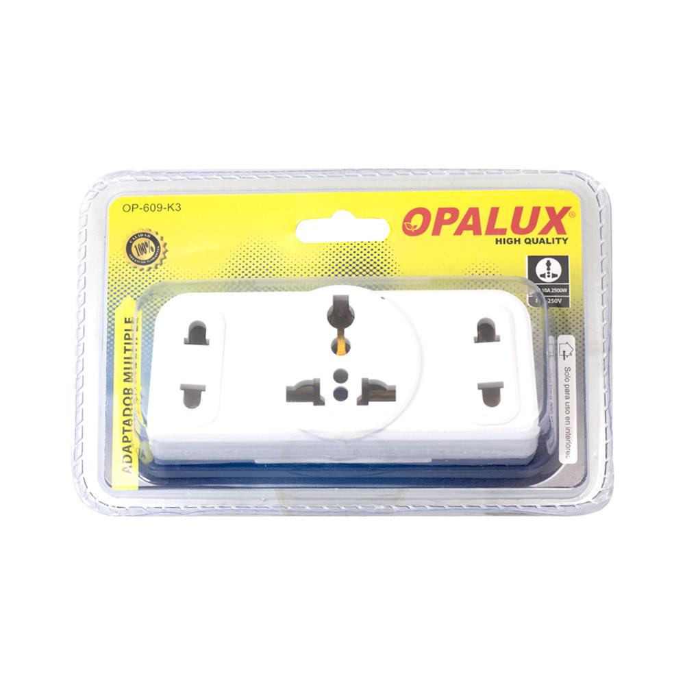 Adaptador Enchufe Múltiple Schuko a 2 Toma Universal OP-609-K3 OPALUX - Oechsle
