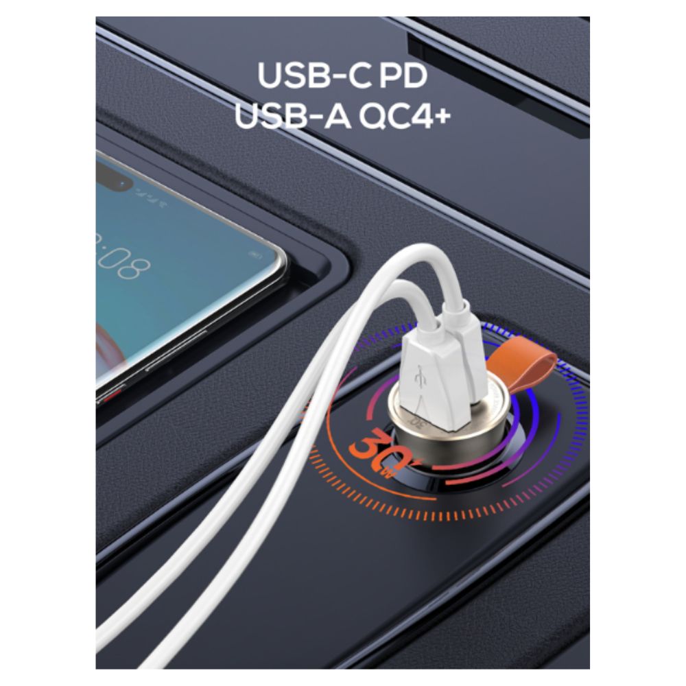 Cargador de Auto Portatil 30W mini LDNIO C509Q - Oechsle