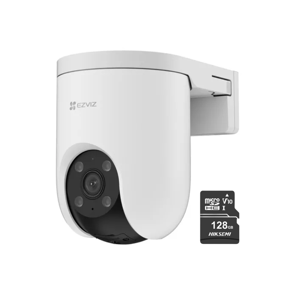 Cámara de seguridad exterior H8C PRO 3K 5MP Lente 360° + Micro SD 128GB ...