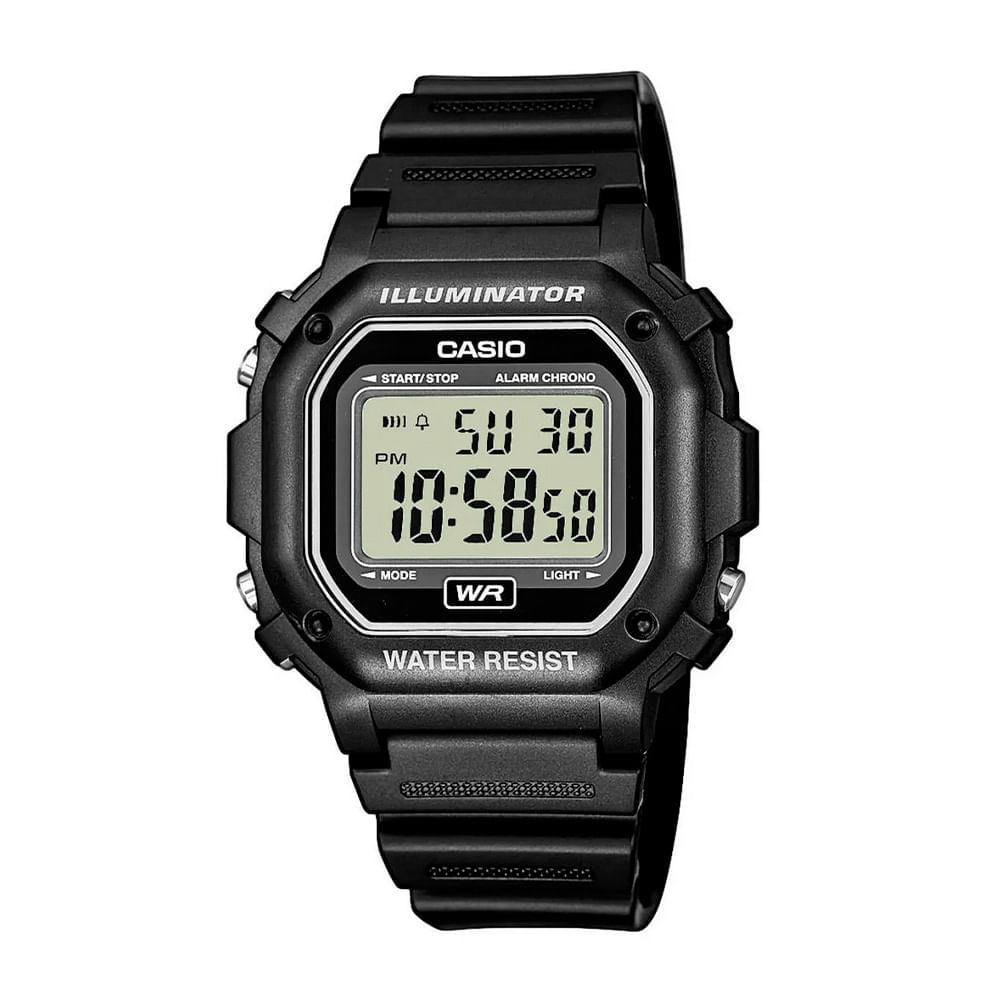 Reloj Digital Casio F108WH-1A Pantalla Luz Led Resistente al Agua - Oechsle