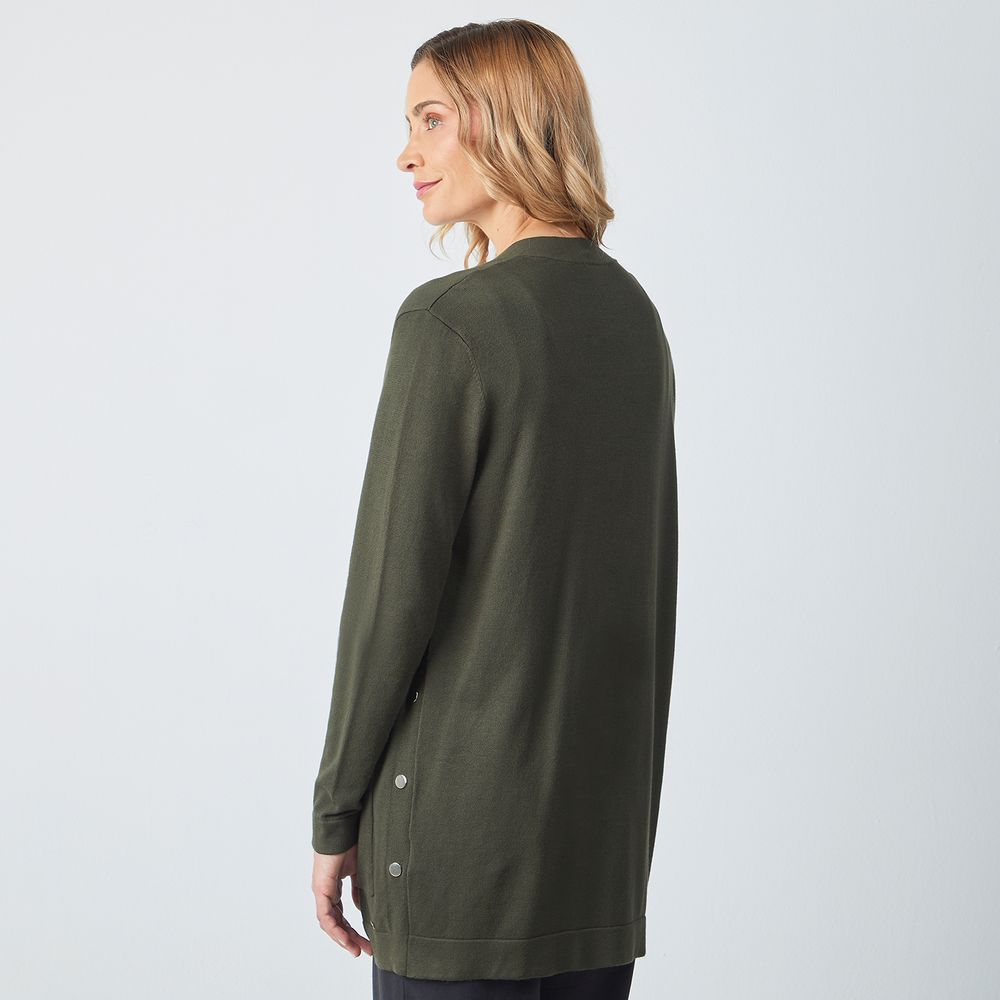 Chompa Mujer Cardigan Snaps Zafin | Oechsle.pe - Oechsle