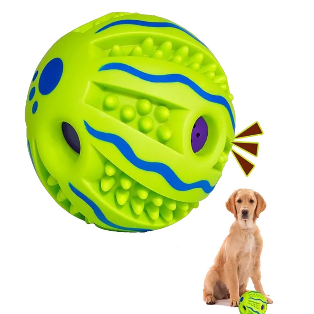 Pelota De Sonido Para Perro Con Textura D14cm - Oechsle