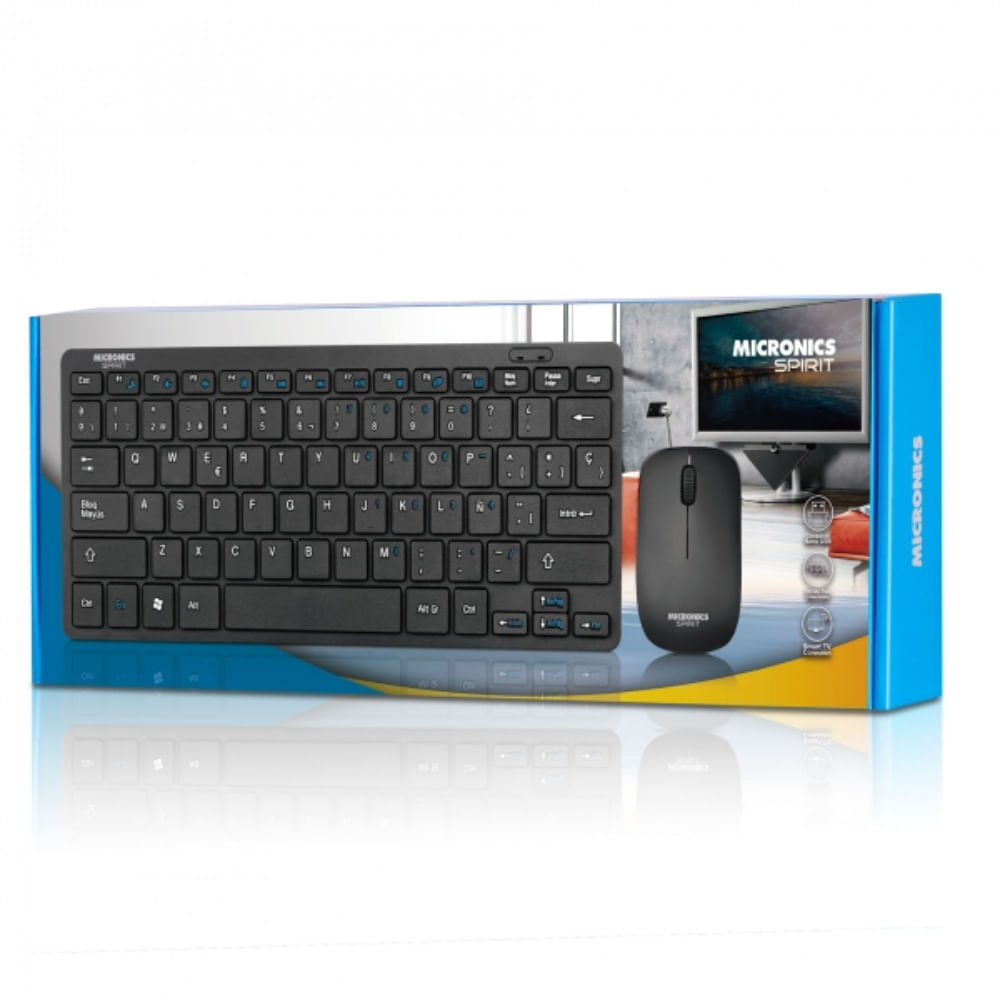 Kit Spirit MIC WT800 Teclado + Mouse Wifi Smart TV Micronics - Oechsle