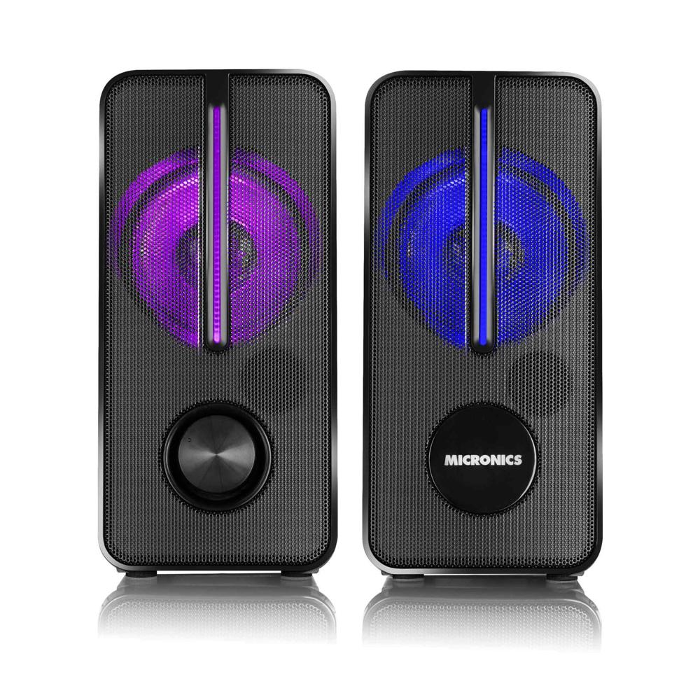 Sparko MIC S300 Parlante 2.0 RGB LED 2.5" Micronics - Oechsle