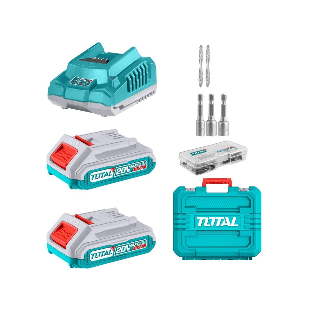 Combo Taladro Percutor 66nm + Atornillador de impacto 285nm Total ...