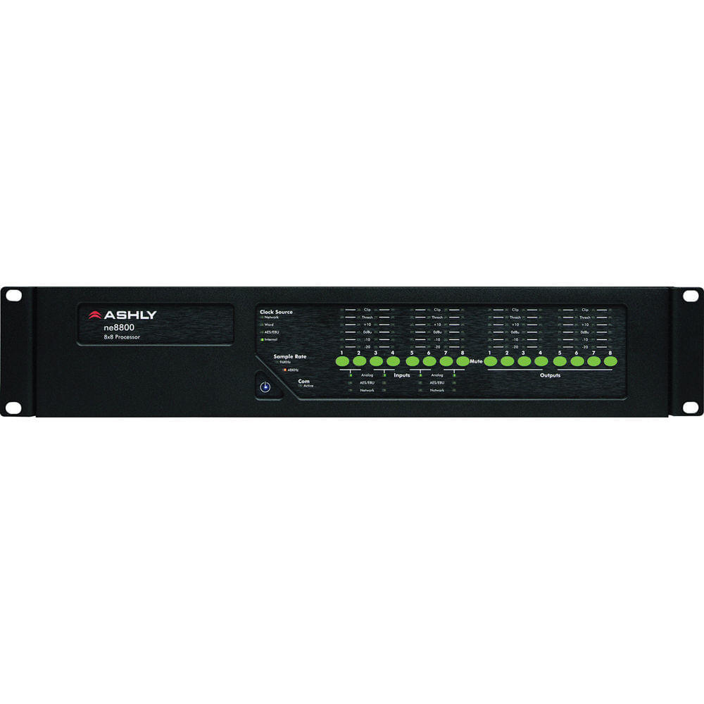 Ashly ne8800MS - Network Enabled Digital Signal Processor with MIc Input, AES Output, and ...