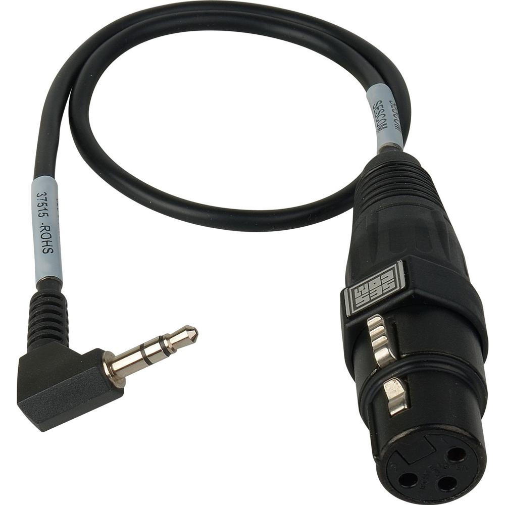 Cable Adaptador Sescom SES-CAMCORD-MIC para Micrófonos XLR (18") - Conexión XLR Femenina y Plug ...