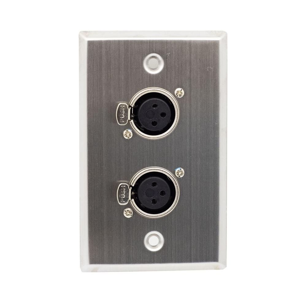 Placa de Pared Canon XLR 2 Jack 3 Pines TM-1404 FINDER - Oechsle