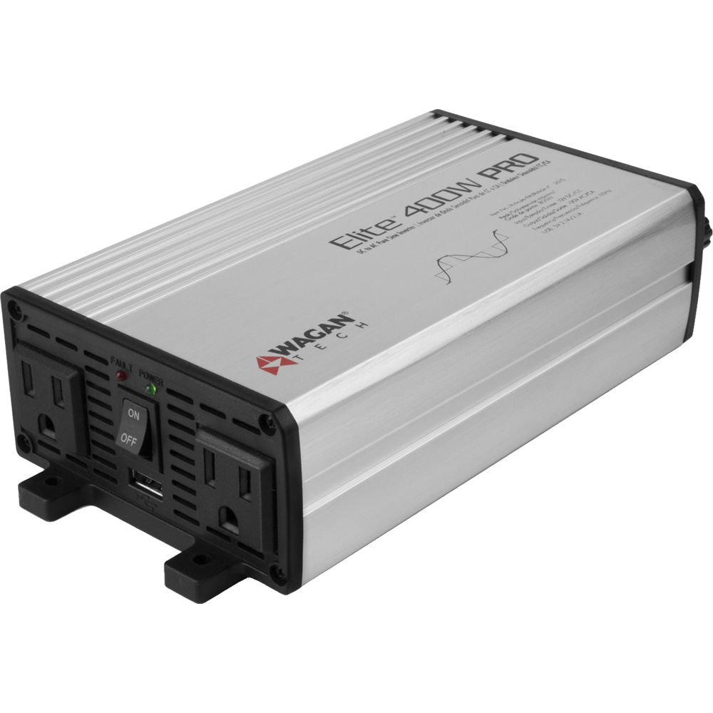 Inversor de Potencia WAGAN Elite 400W PRO Onda Sinusoidal Pura - Carga y Funciona Electrónica en ...