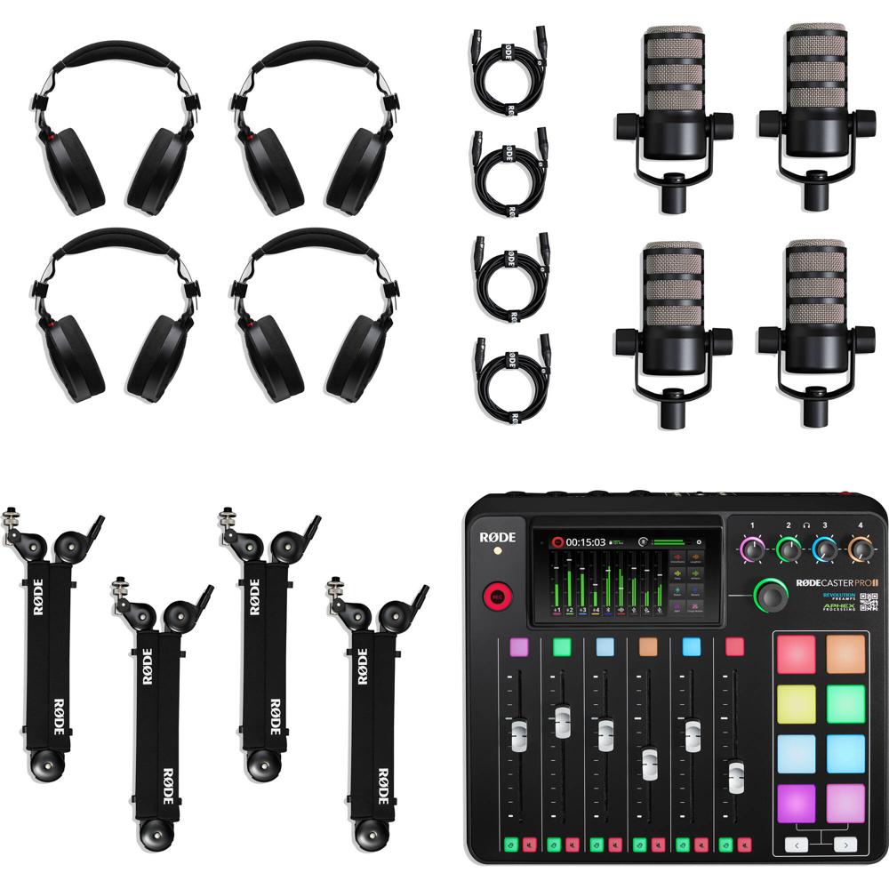 RODE RODECaster Pro II: Kit de Podcasting para 4 Personas co | Knasta Perú