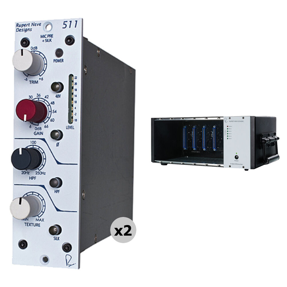 Rupert Neve Designs Two Portico 511 Mic Preamps with Six-Space 500 ...
